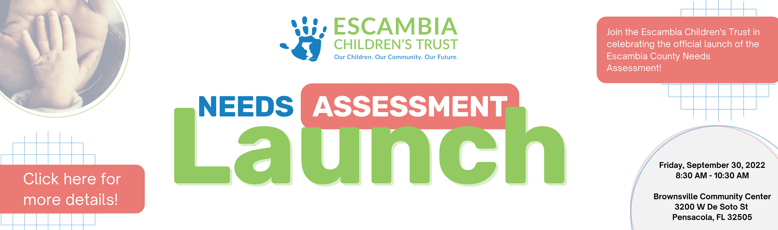 Needs Assessment Launch (2698 × 800 px) – Escambia Children's Trust
